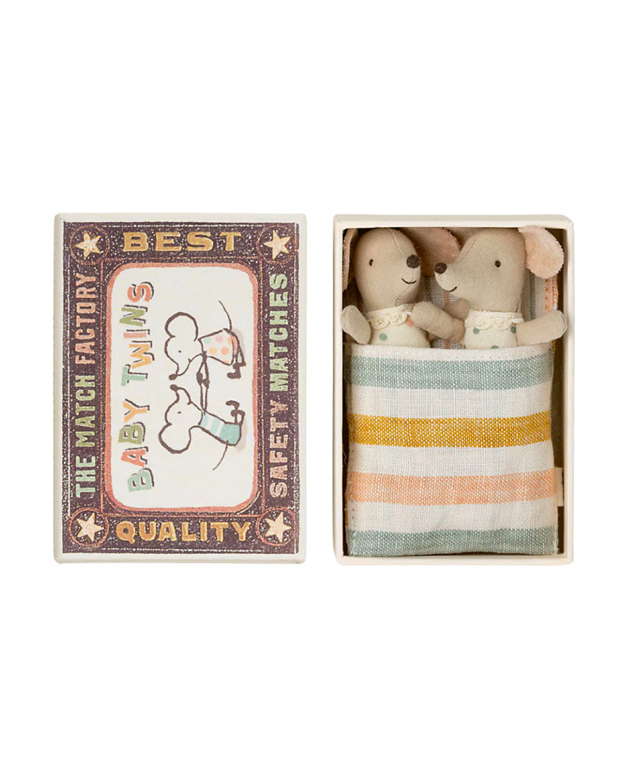 Baby Twins Mice in Matchbox – English Rabbit
