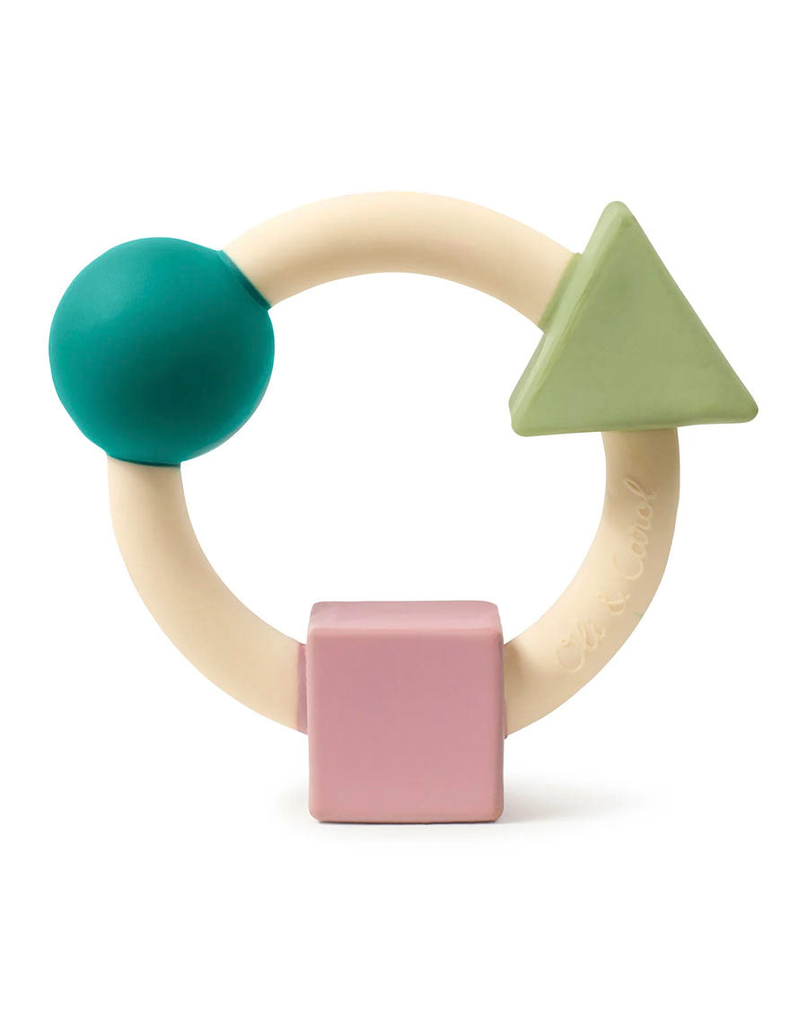 Bauhaus Movement Teething Ring - Soft Colors – English Rabbit