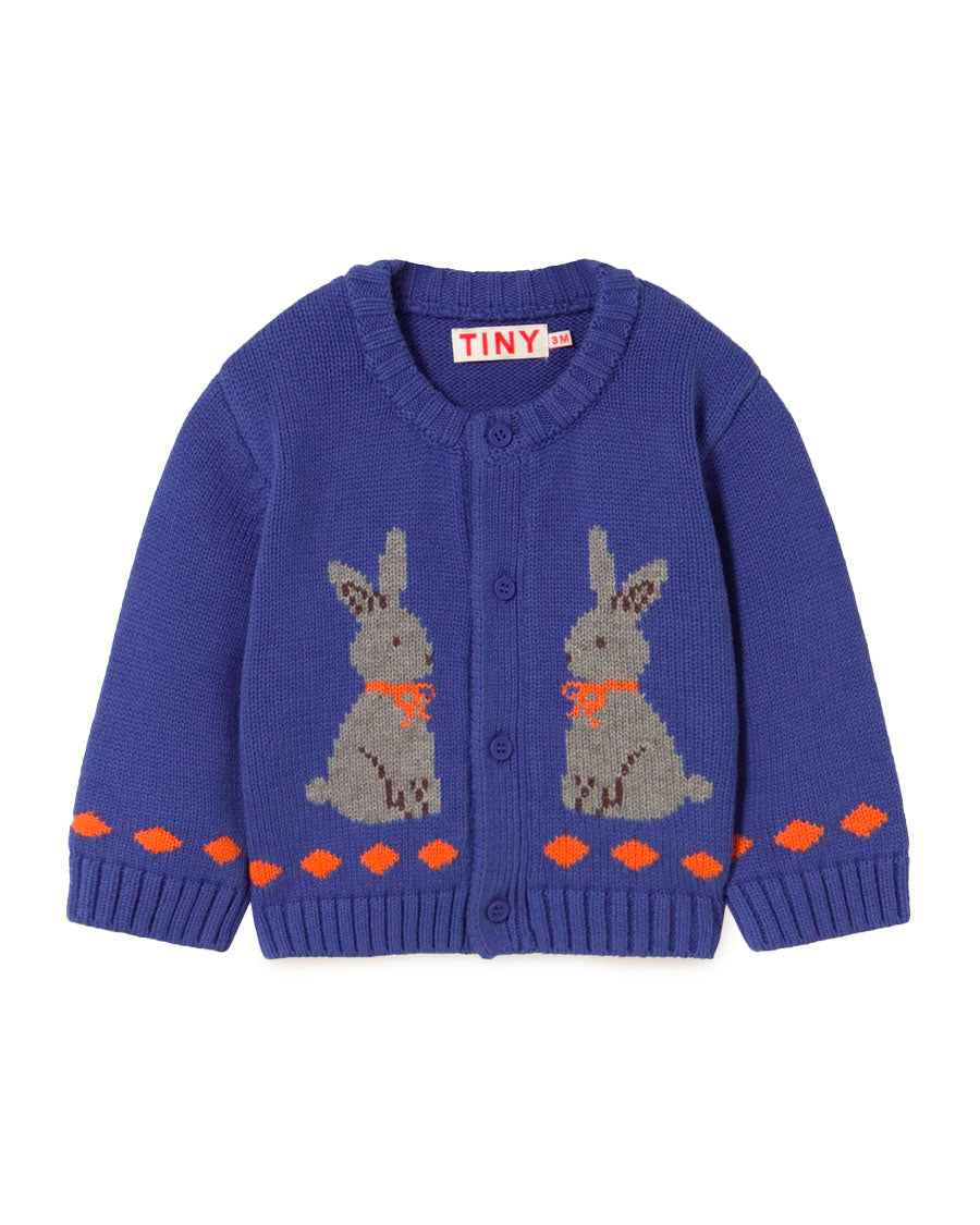 Rabbits Cardigan - Dark Blue – English Rabbit