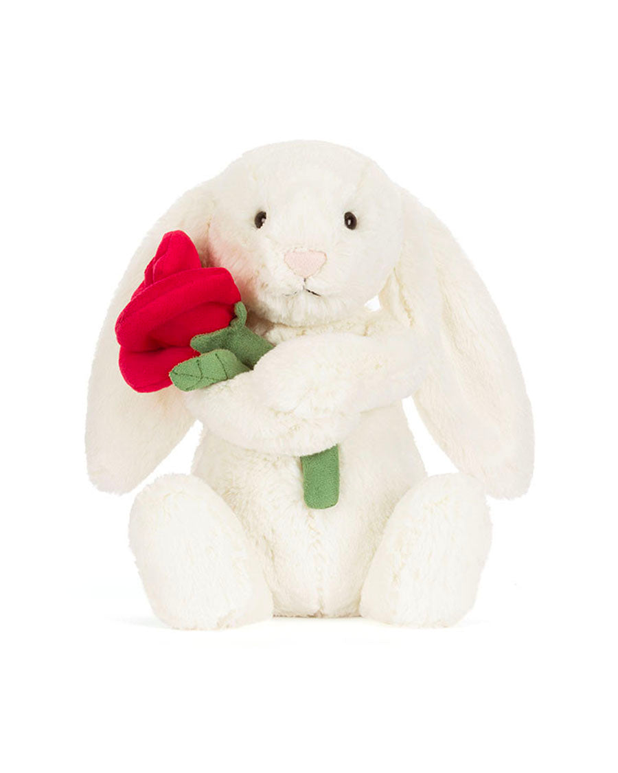 Cream Bunny with Rose – English Rabbit