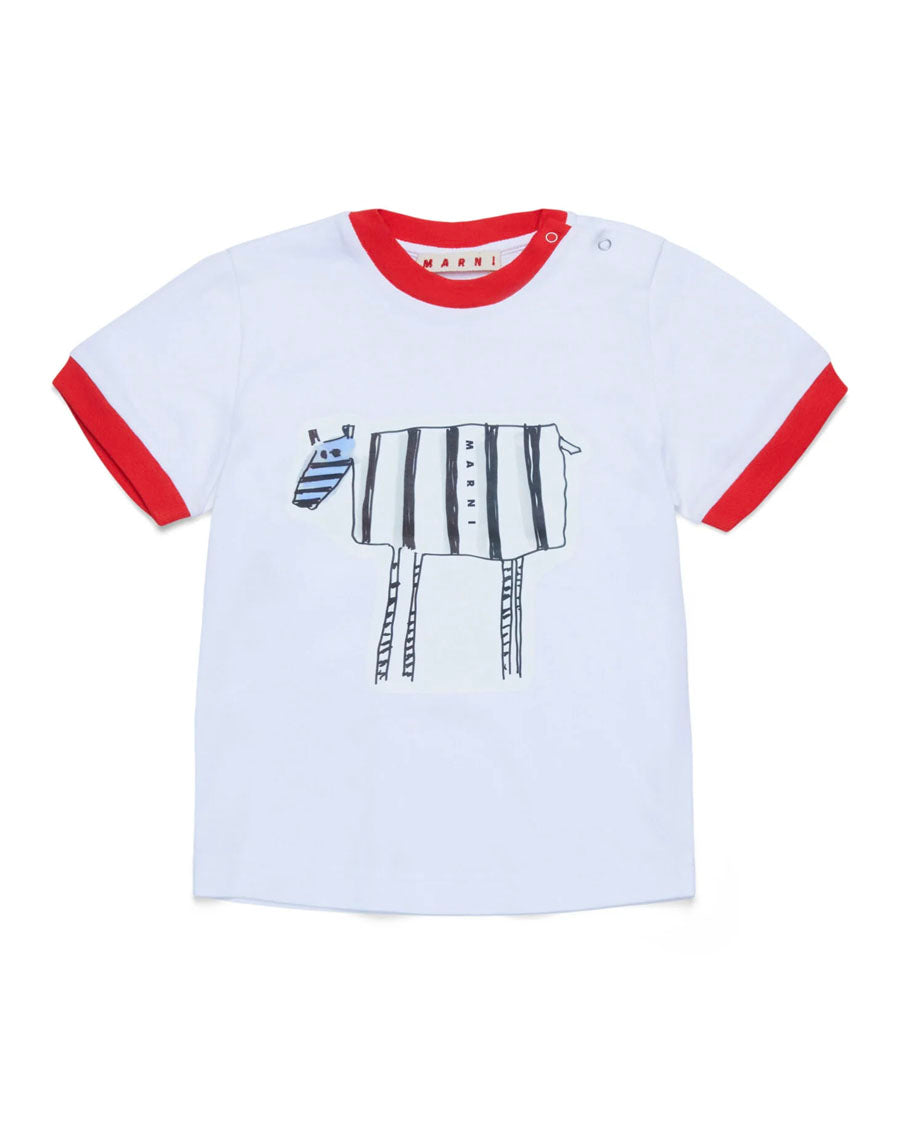 Zebra-Print T-Shirt - White – English Rabbit